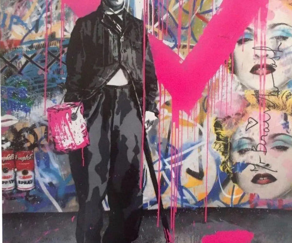 Charlie Chaplin Graffiti Street Pop Art – Sprayed Paint Art Collection