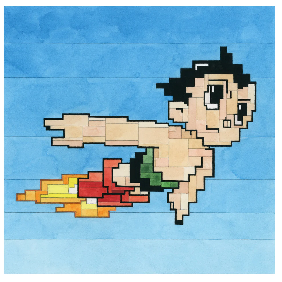 Astro Boy Archival Print by Adam Lister – Sprayed Paint Art Collection