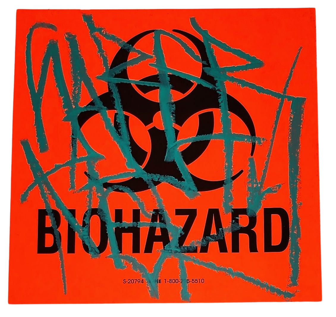 Biohazard Slap-Up Label Sticker Original Tag Art by Saber – Sprayed ...