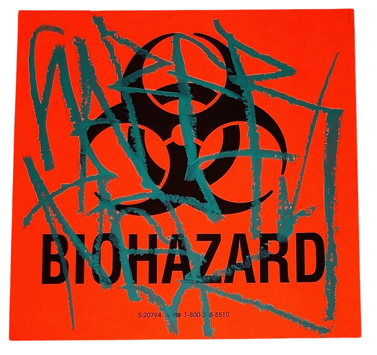 Biohazard Slap-Up Label Sticker Original Tag Art by Saber – Sprayed ...