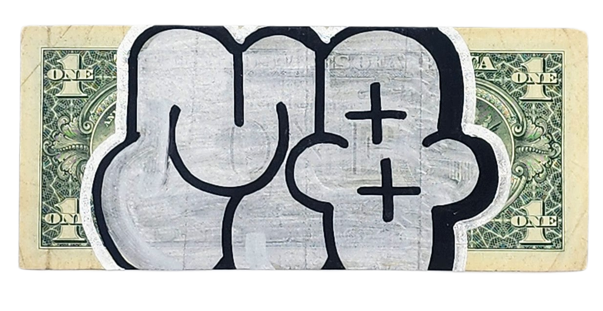 MQ Silver Tag Dollar Original Marker Drawing by MQ Planet- Mque ...
