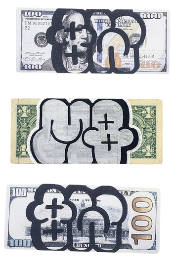MQ Silver Tag Dollar Original Marker Drawing by MQ Planet- Mque ...