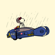 Peanuts Runner Snoopy Spinner Giclee Print by Raid71 – Sprayed Paint ...