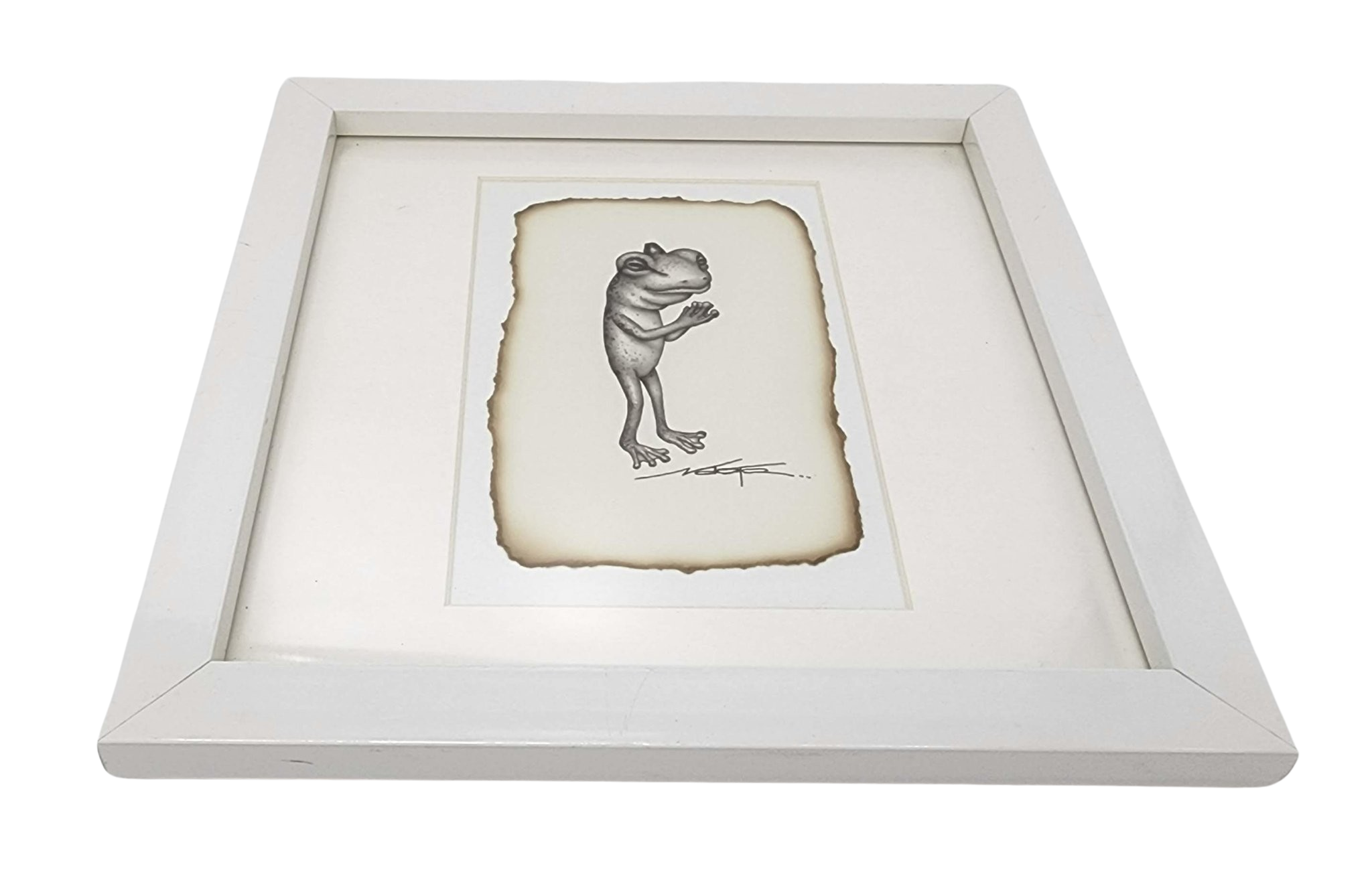 Praying Frog Original Graphite Pencil Drawing by Naoto Hattori ...