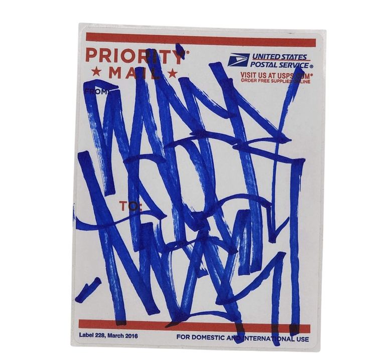 Priority Mail 228-2016 Slap-Up Label Sticker Original Tag Art by Saber ...