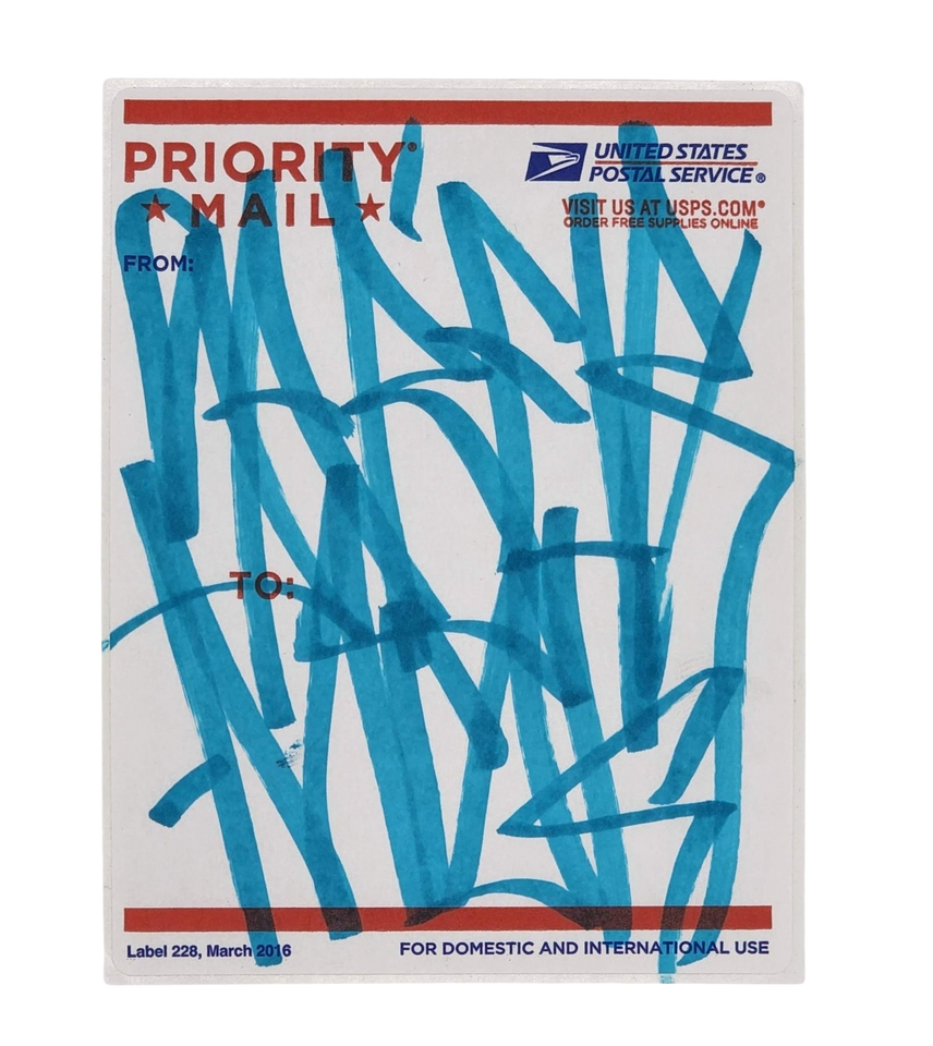 Priority Mail 228-2016 Slap-Up Label Sticker Original Tag Art by Saber ...