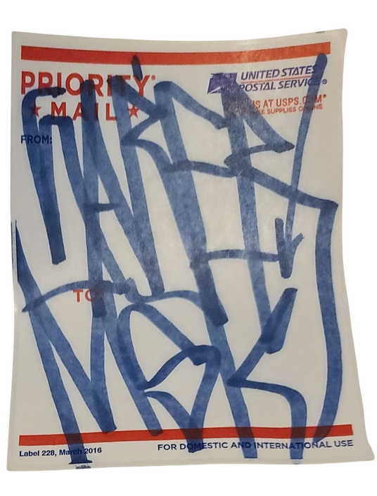 Priority Mail 228-2016 Slap-Up Label Sticker Original Tag Art by Saber ...
