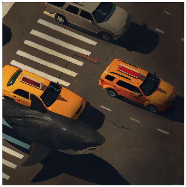 The North Road Original Gouache Wood Painting by Chris Austin – Sprayed ...