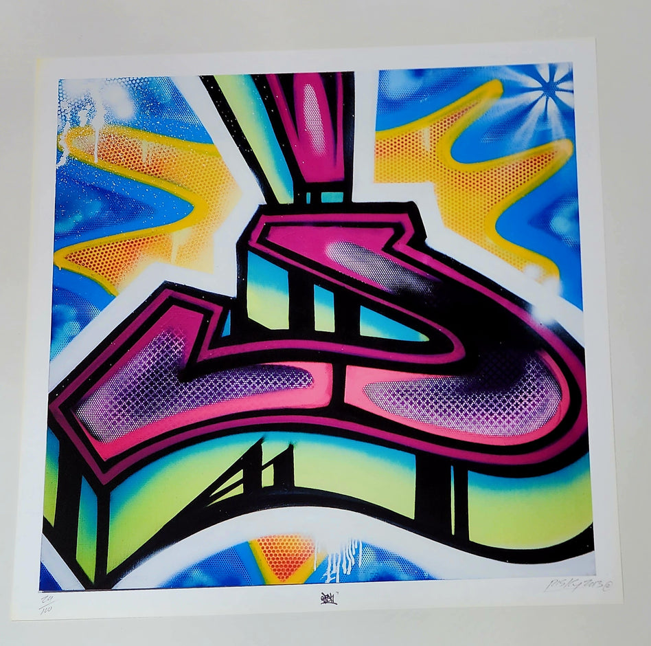 Risky J Graffiti Alphabet Letter Giclee by Risk Rock – Sprayed Paint ...