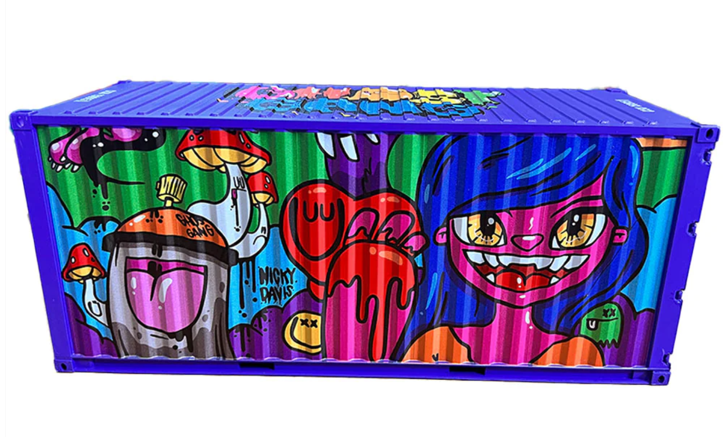 Shipping Container Model Metal Art Toy by Nicky Davis- Ghost Gang ...