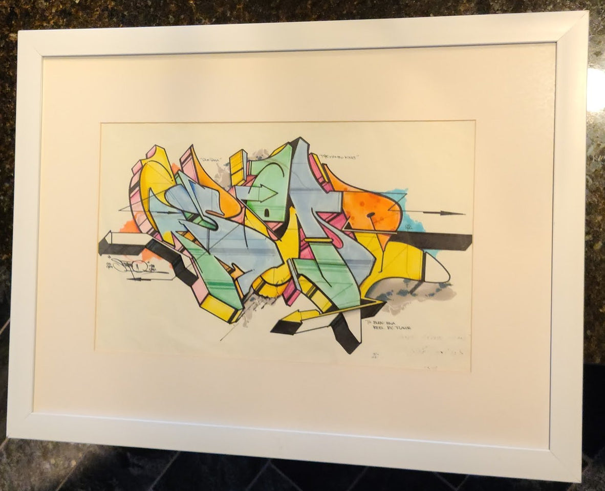 Blackbook Untitled Original Graffiti Drawing by Sen2 – Sprayed Paint ...