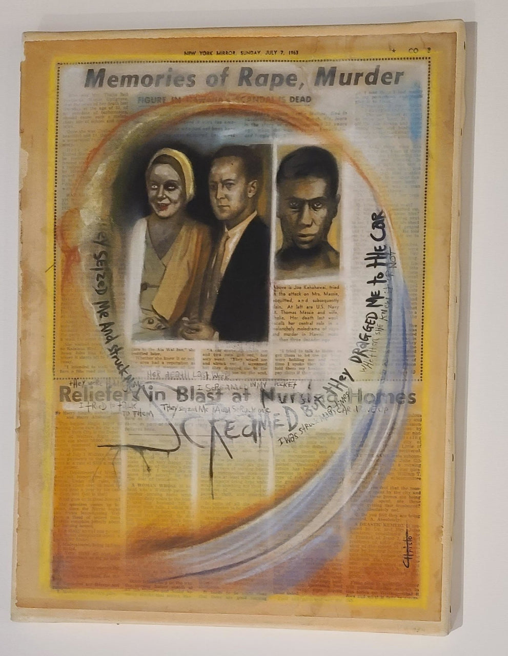 Memories of Rape Murder Painting by Christabel Christo – Sprayed Paint ...