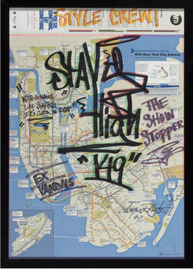 MTA Subway Map Tag Show Stopper Original Drawing by Stay High 149- Way ...
