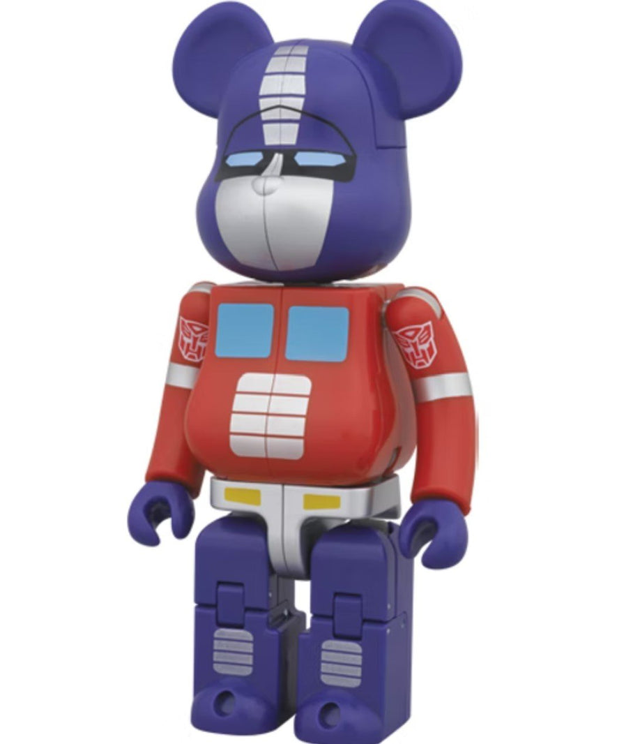 Optimus Prime Transformers- Blue/Red 200% Be@rbrick – Sprayed Paint Art ...
