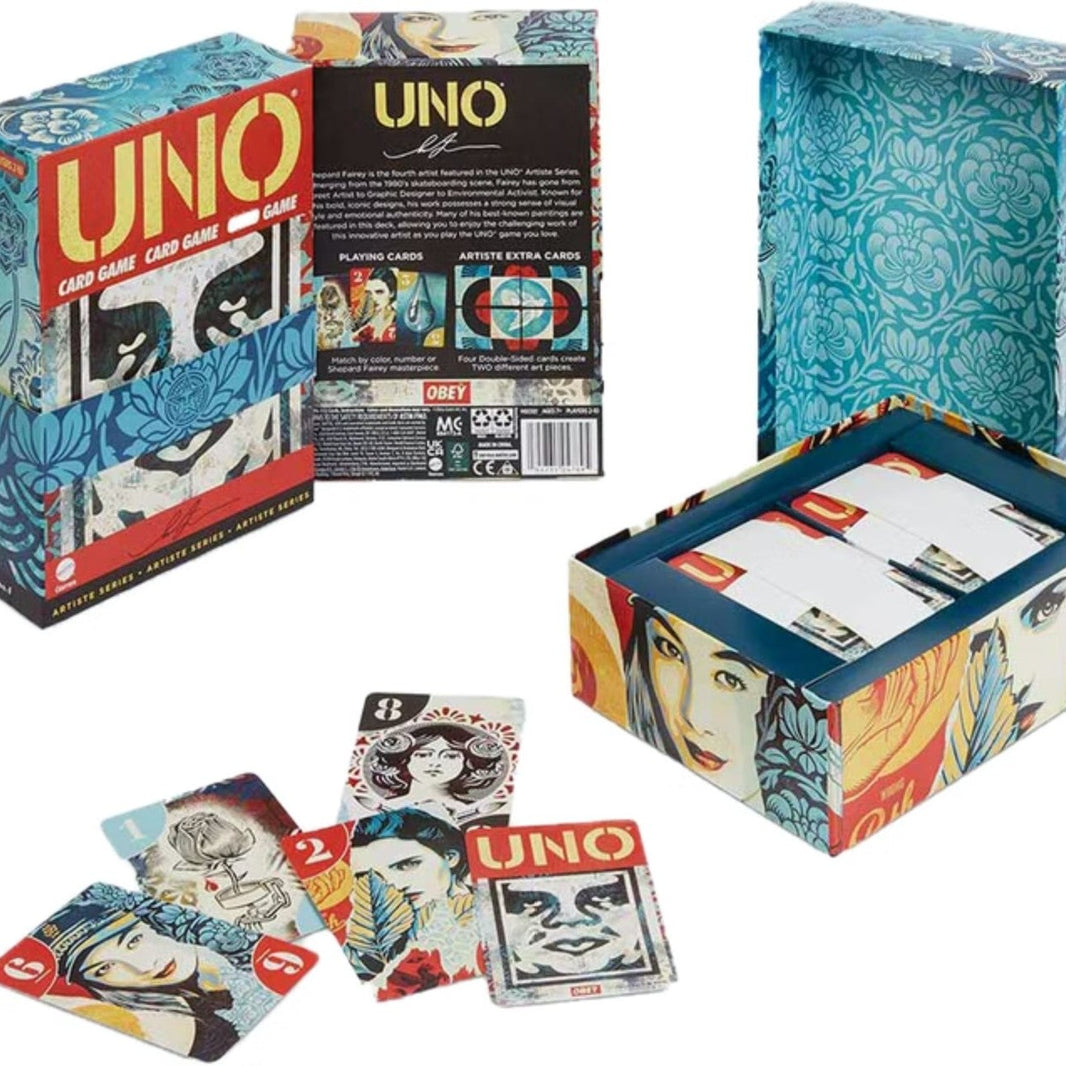 UNO Artiste Shepard Fairey Cards by OBEY x Mattel Creations – Sprayed ...
