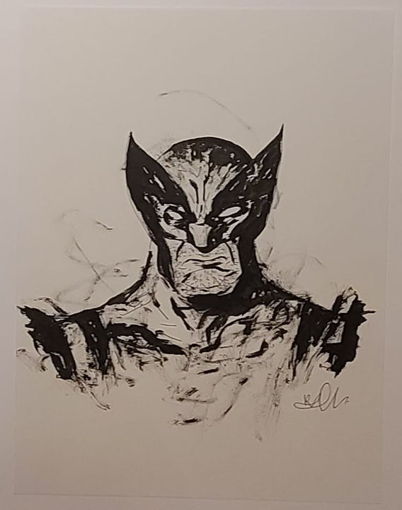 Wolverine Sketch Original Drawing by Rich Pellegrino – Sprayed Paint ...